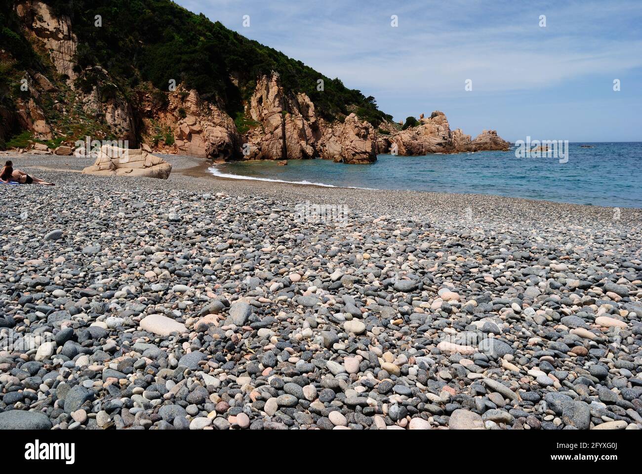 View of Cala Tinnari beach Stock Photo - Alamy