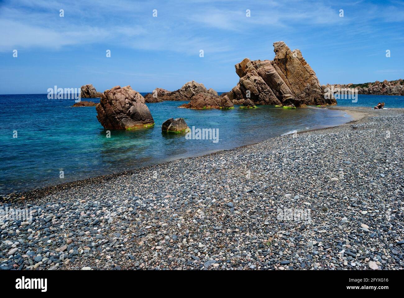 View of Cala Tinnari beach Stock Photo - Alamy
