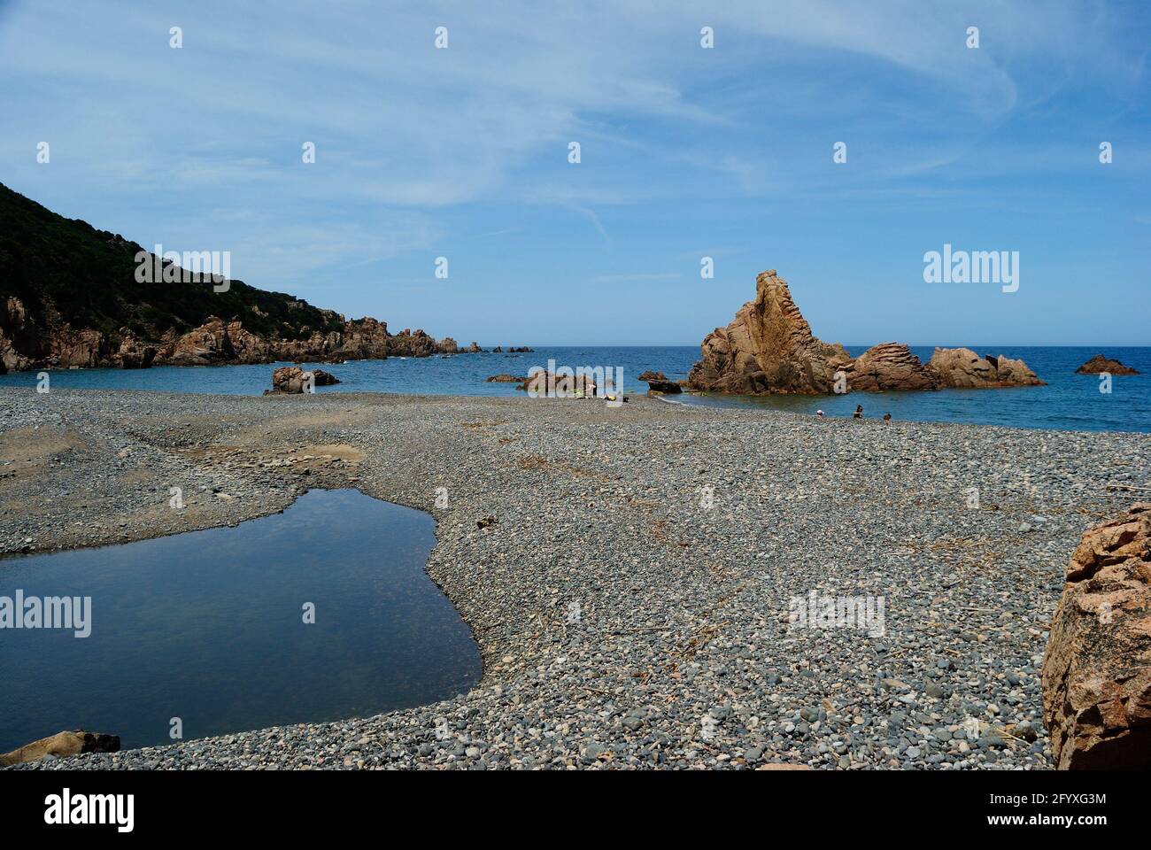 View of Cala Tinnari beach Stock Photo - Alamy