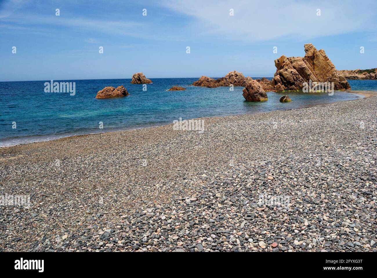 View of Cala Tinnari beach Stock Photo - Alamy