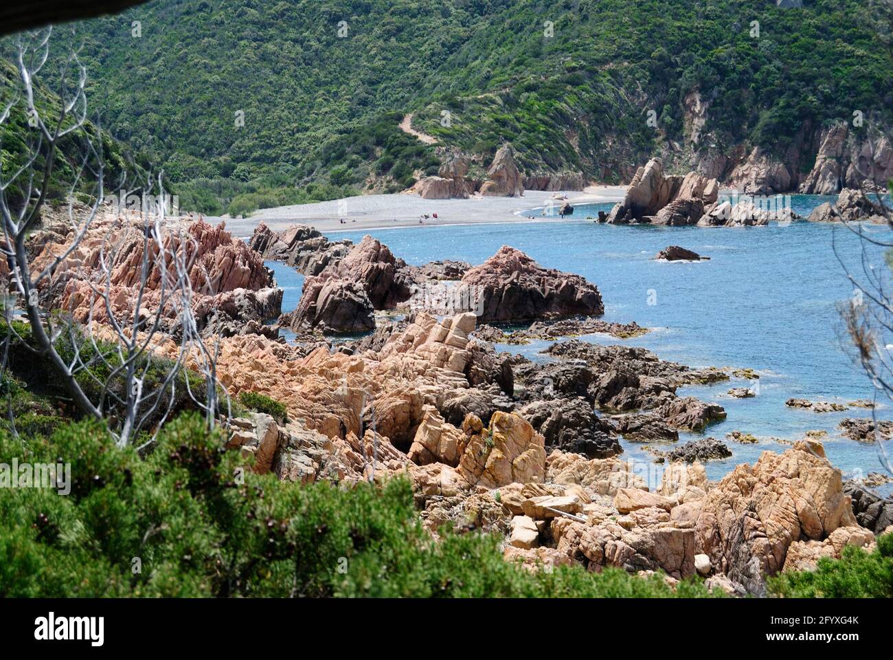 View of Cala Tinnari beach Stock Photo - Alamy