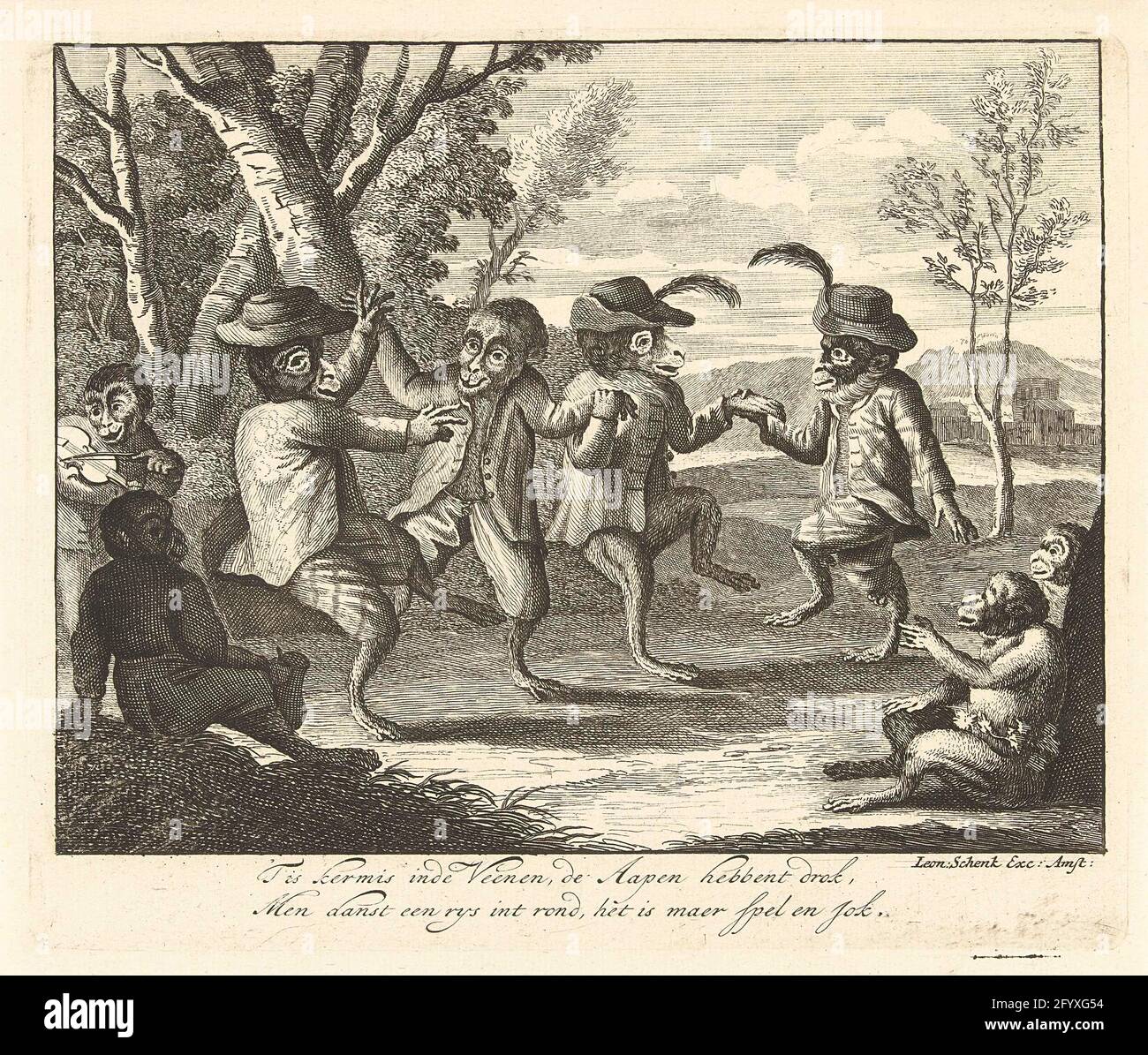 Dancing monkeys; Monkey game in the world; 't Aapen play in the world ...