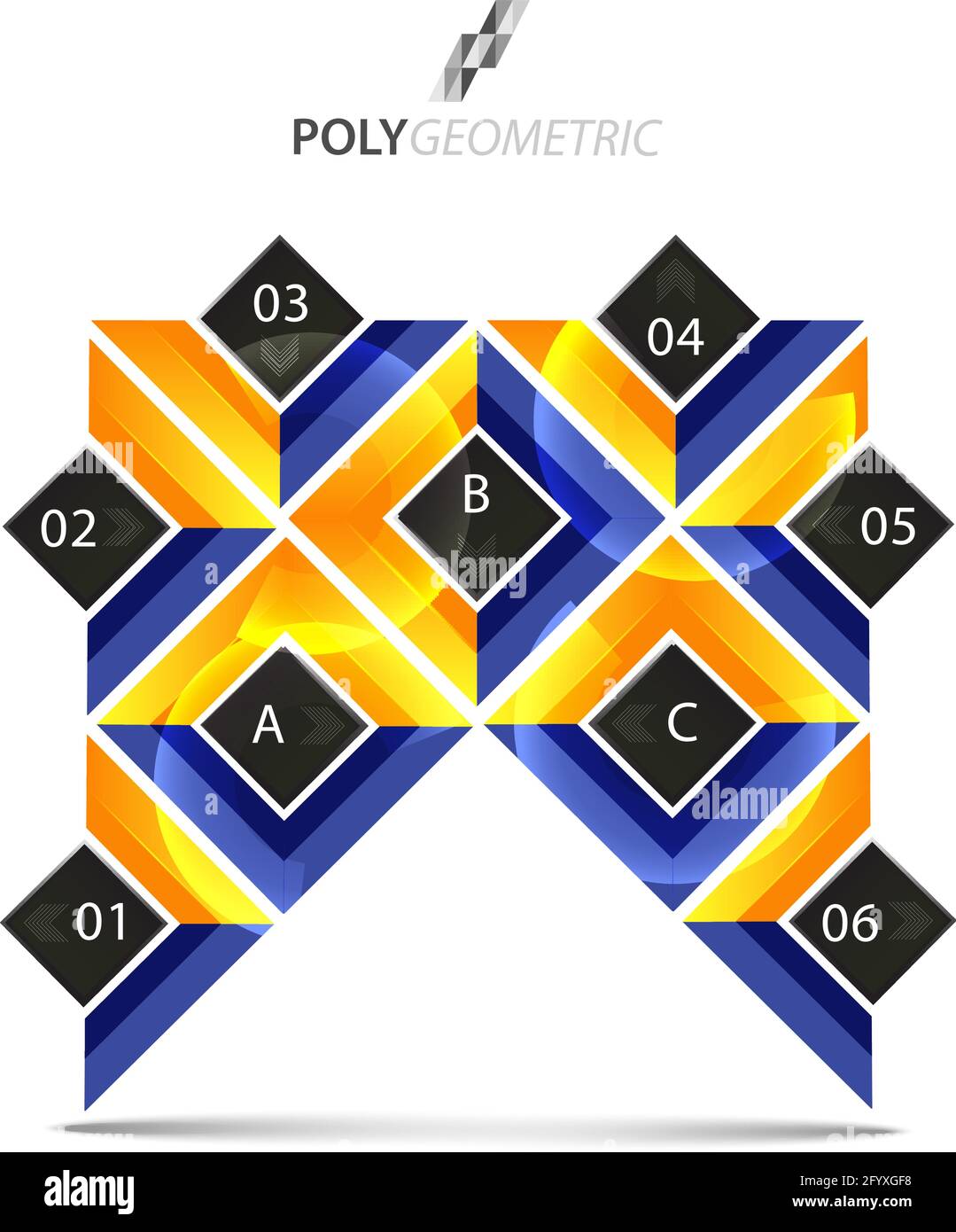 Business infographic template for interactive data communication Stock ...