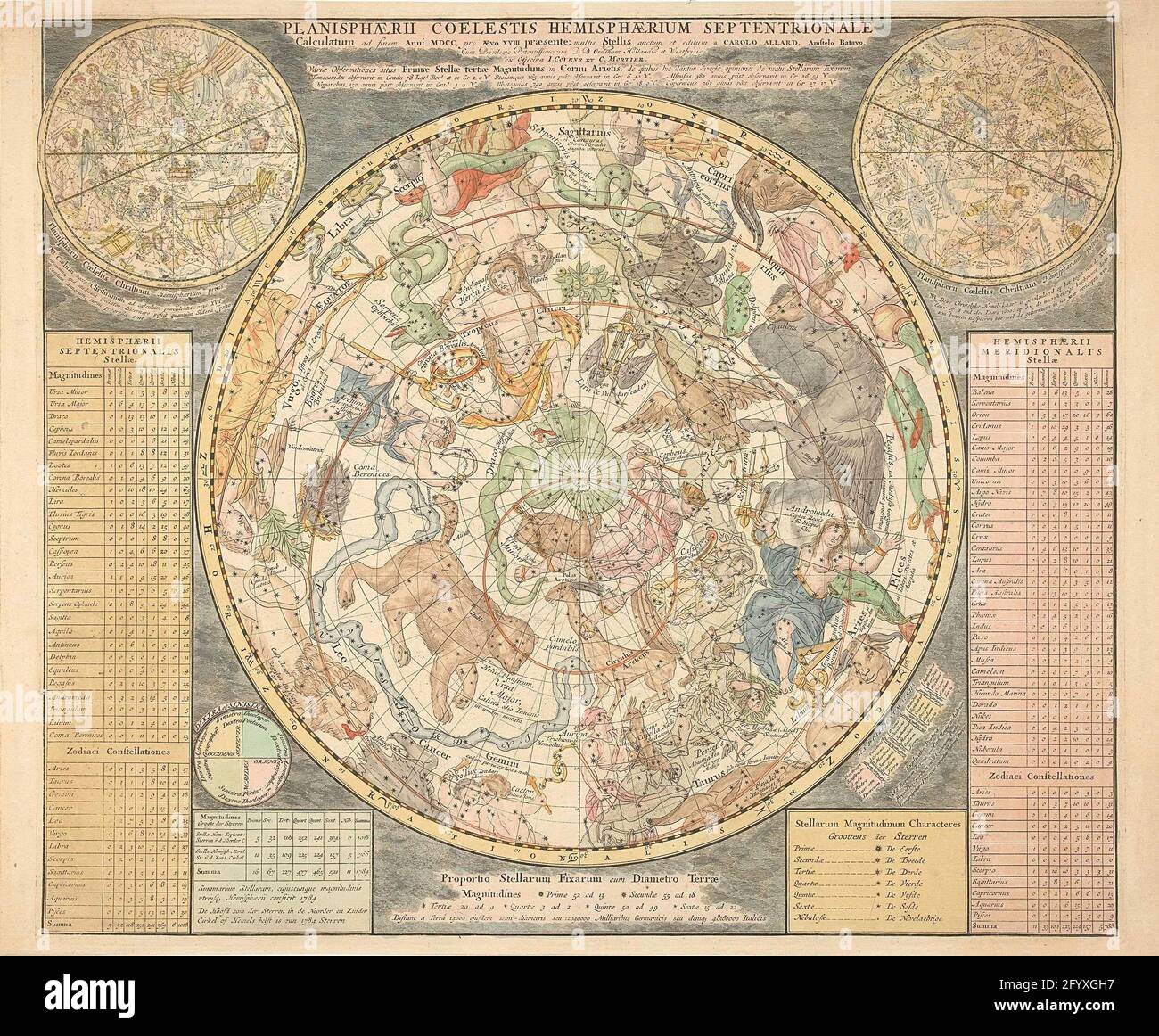 Star map of the northern starry sky; Plamischhaerii Coelestis ...