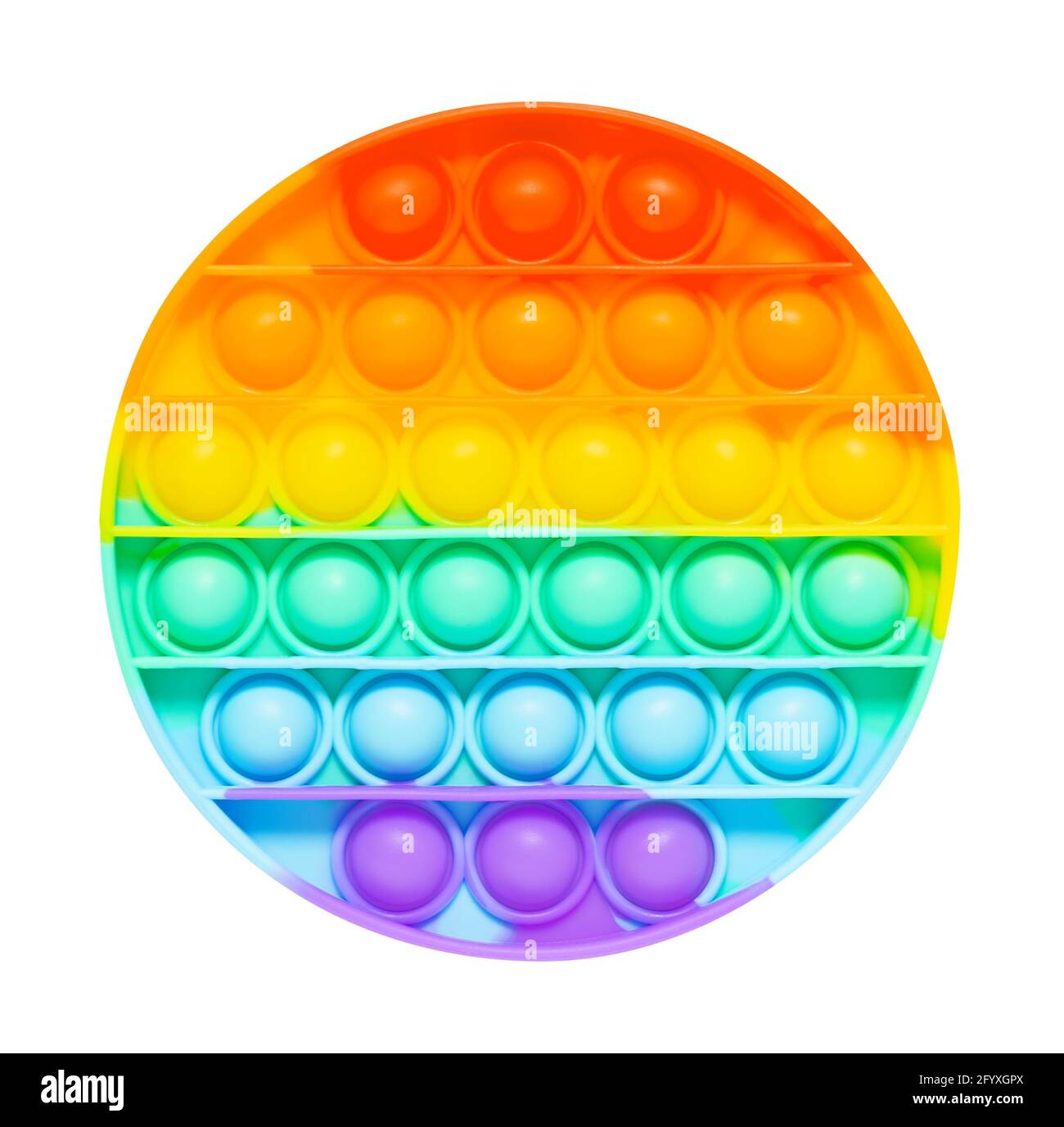 Children's silicone toy pop it for bursting bubbles in shape of circle ...