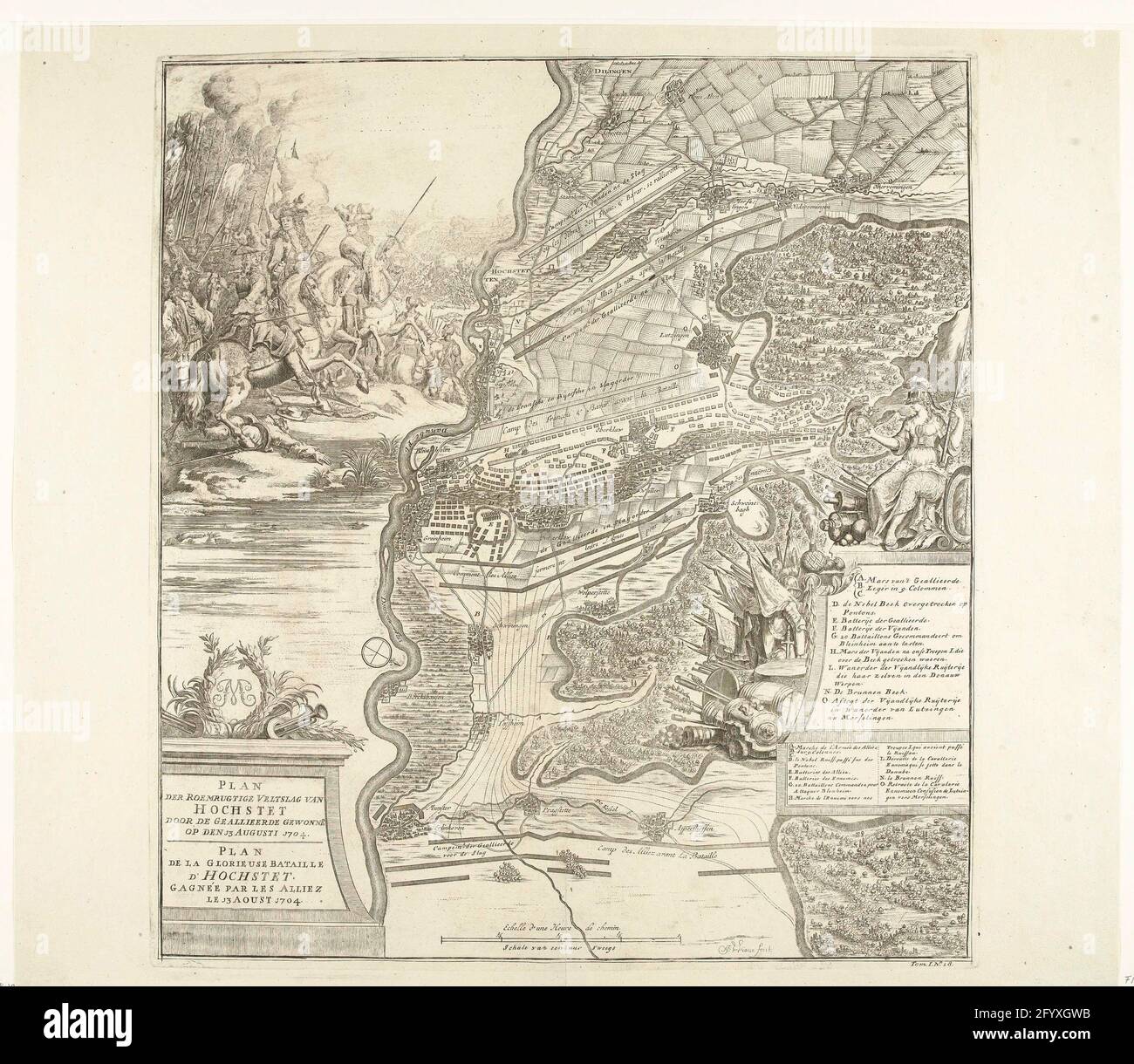 Battle of blenheim map hi-res stock photography and images - Alamy
