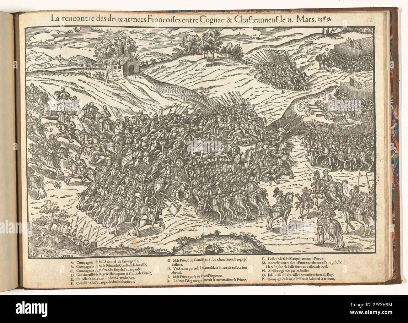 Battle of Jarnac, 1569; La Rencontre des Deux Armees Francoises Entre ...