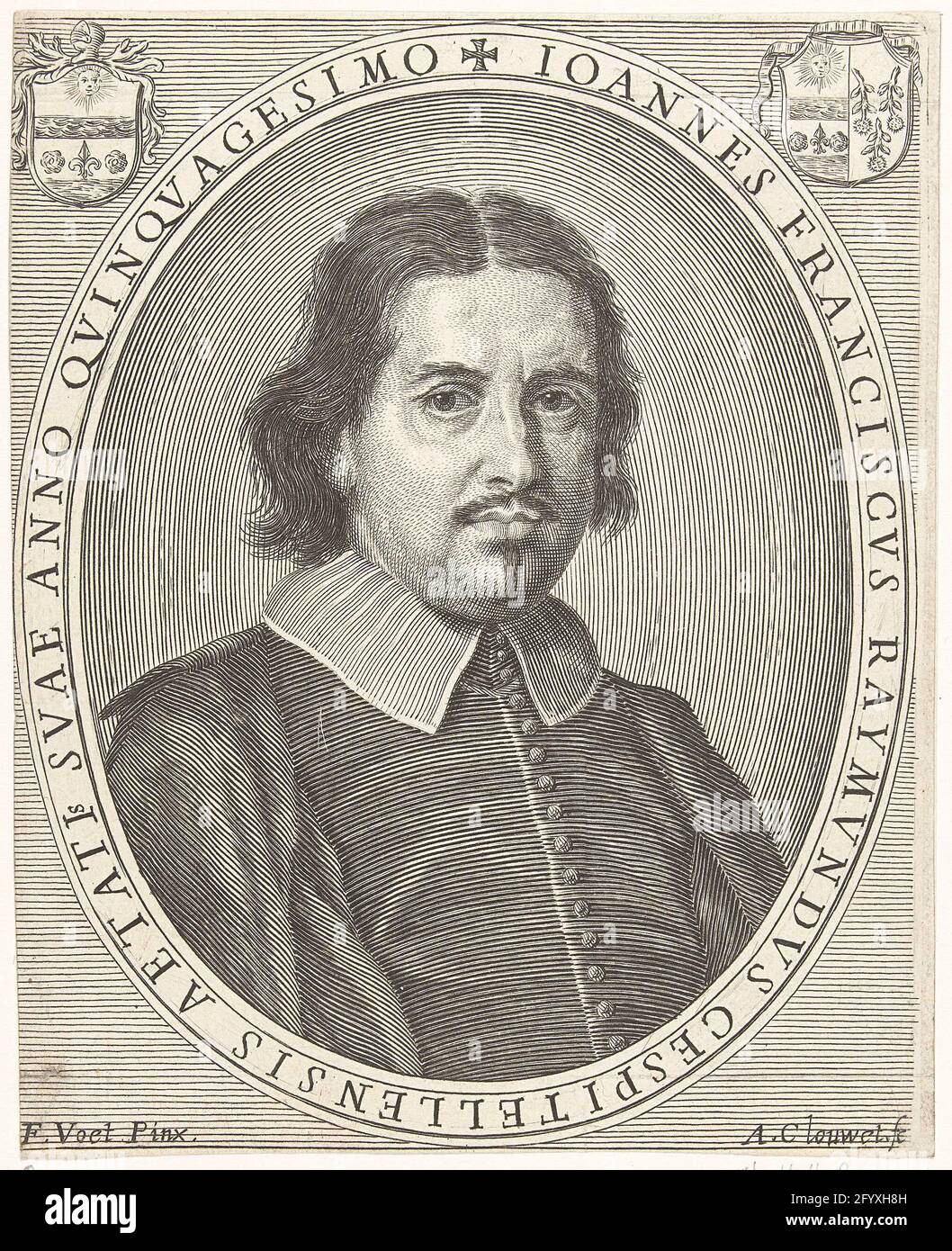 Portrait of Giovanni Francesco Raimondi. Portrait in oval list of ...