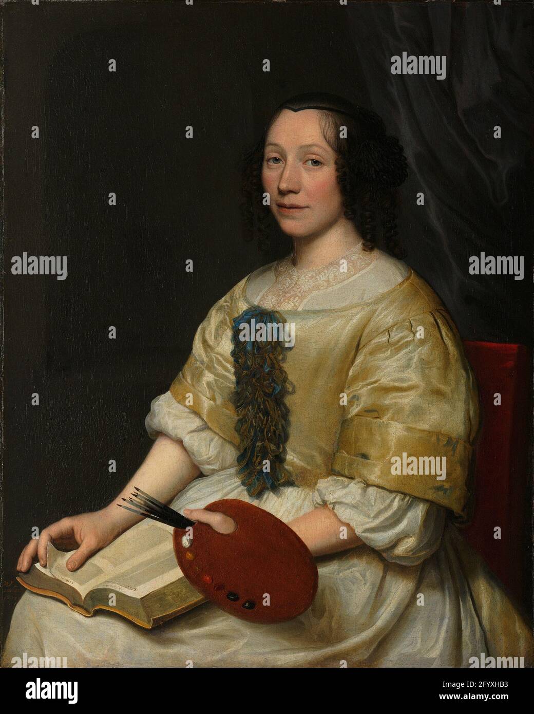 Maria van Oosterwijck (1630-93). Flower Painter. Portrait of Maria van ...