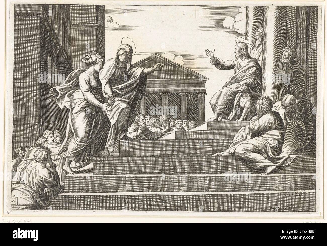 MARTA leads Maria Magdalena to praising Christ Stock Photo - Alamy