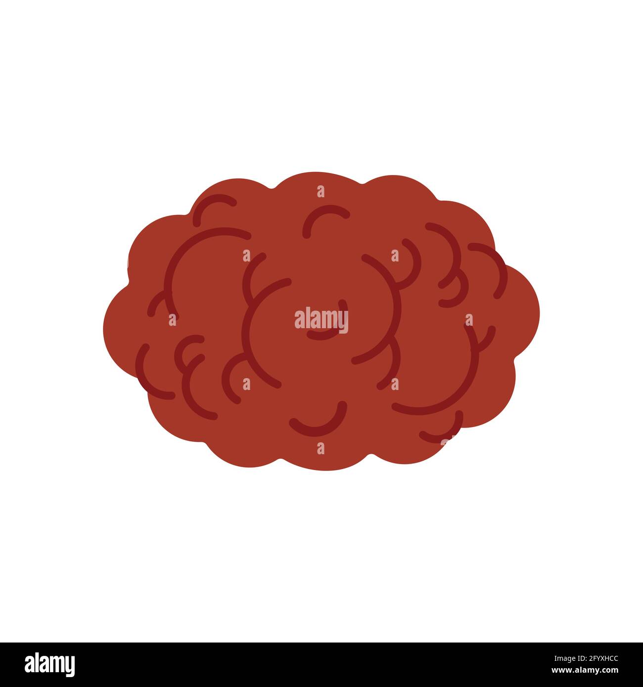 Meatball isolated cartoon. meatballs foot vector illustration Stock ...