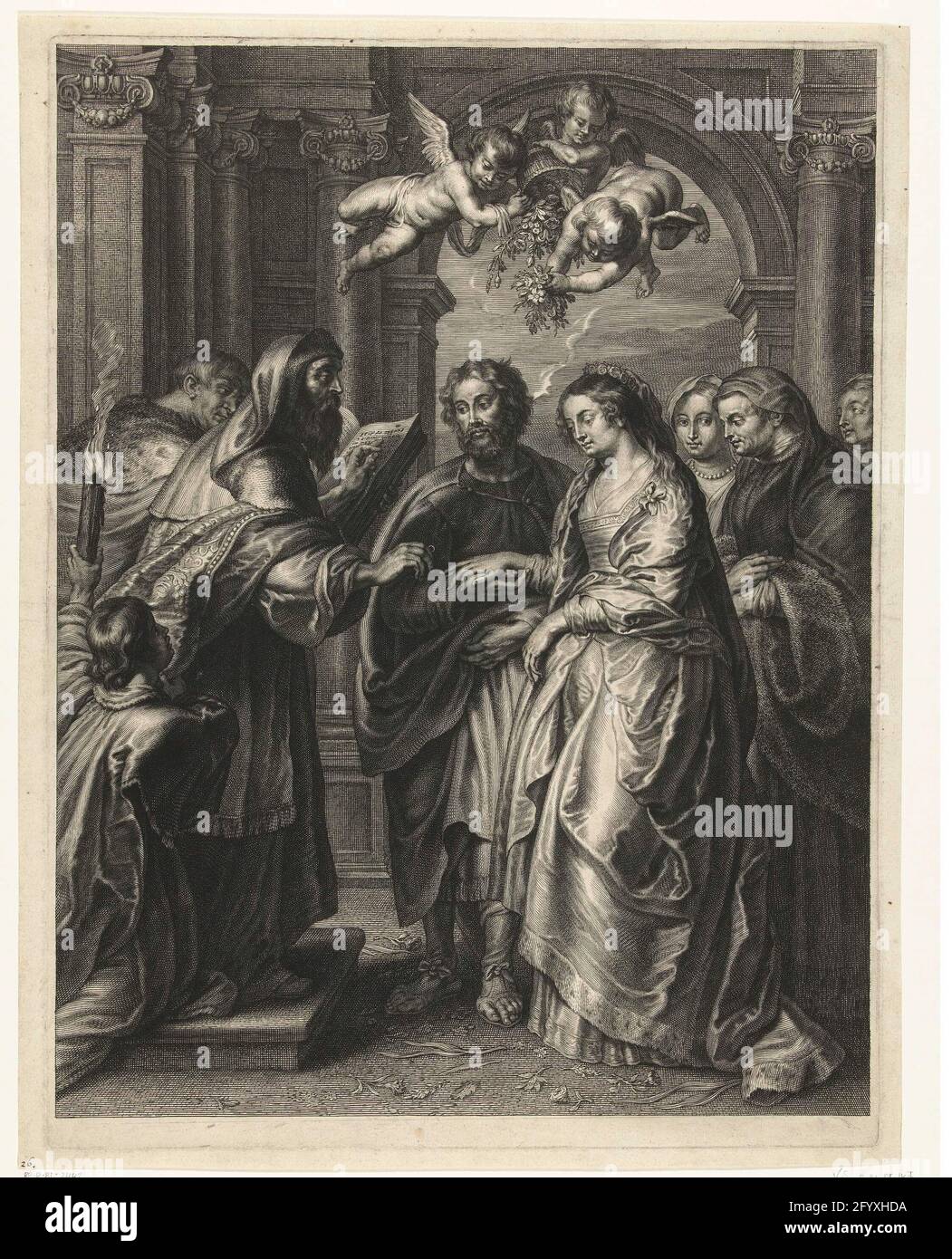 Maria and Joseph's marriage Stock Photo - Alamy