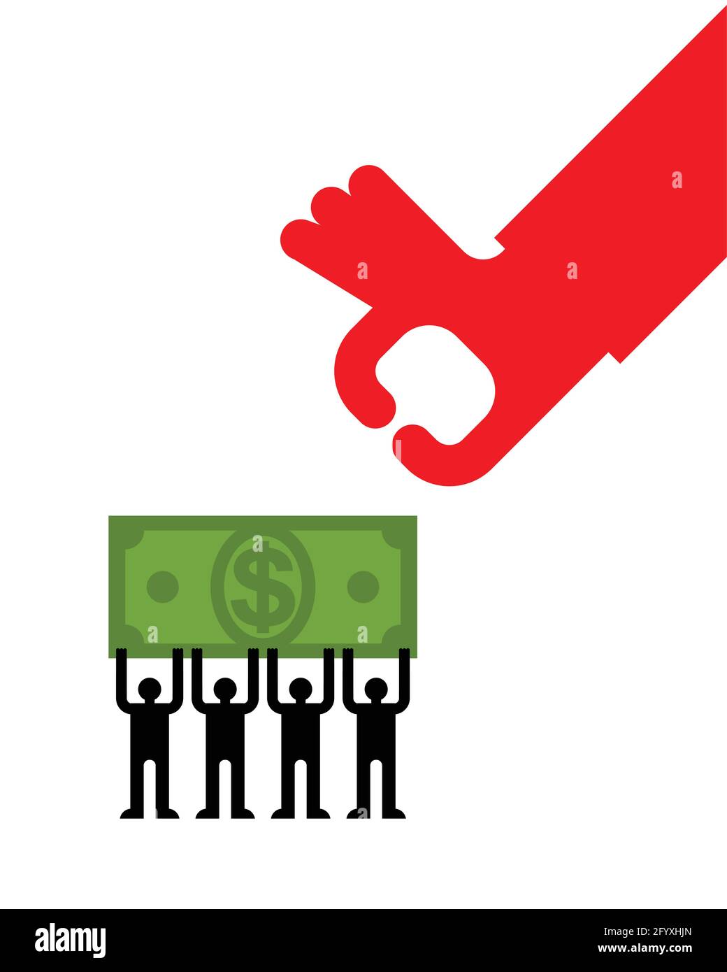 Small big man woman Stock Vector Images - Alamy