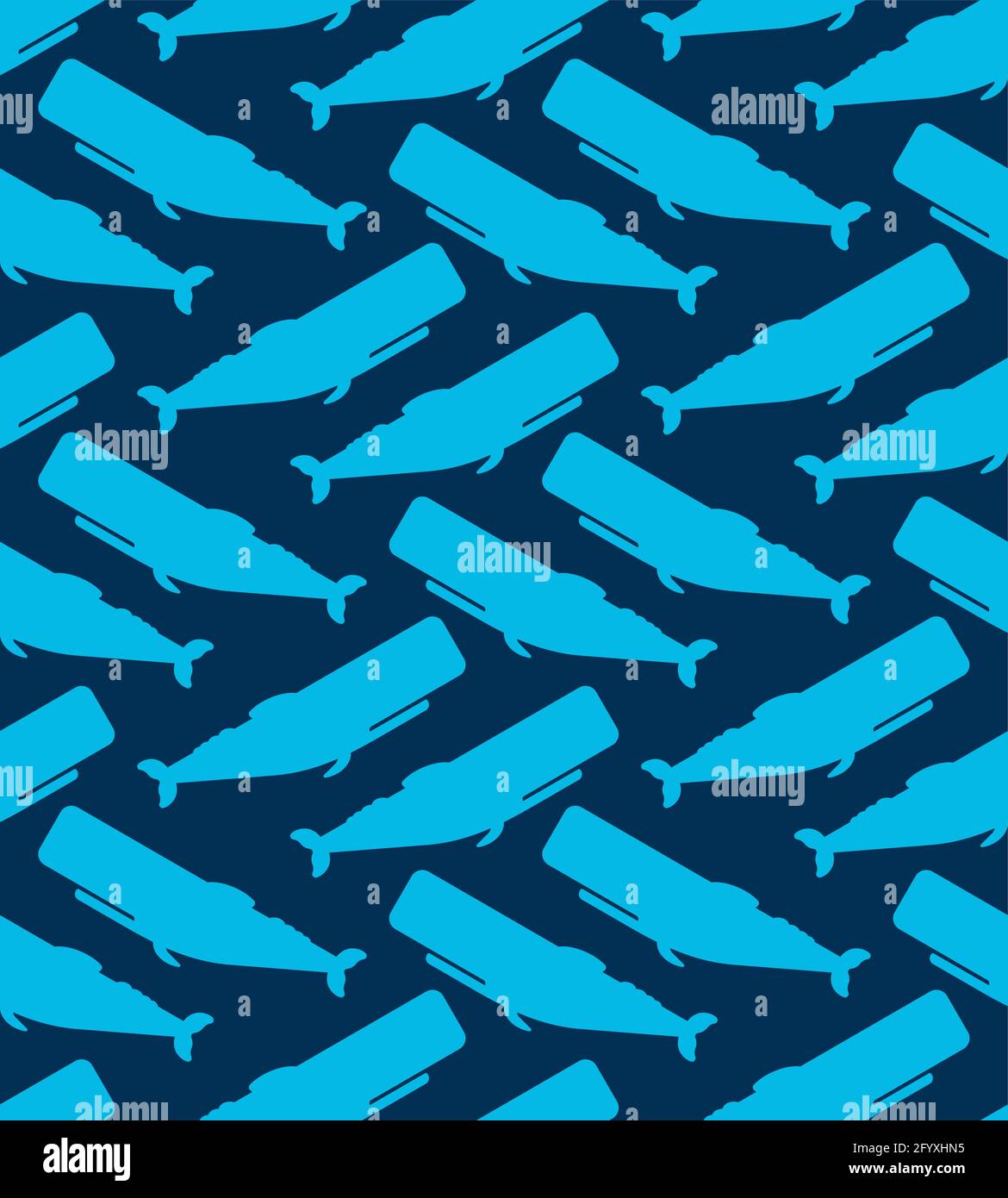 Sperm whale pattern seamless. cachalot big whale background. Baby ...