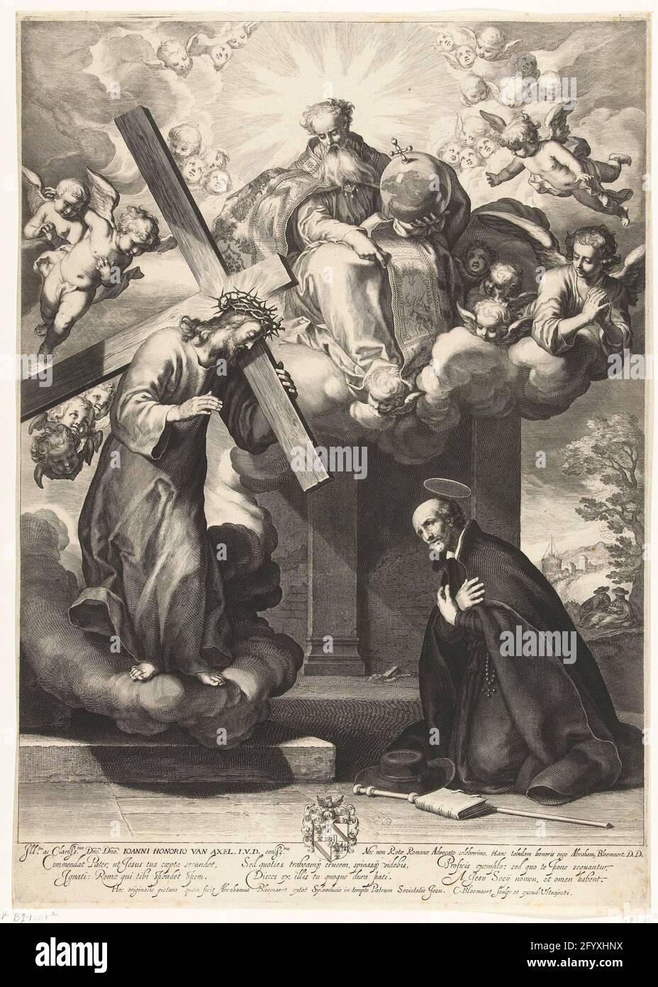 The vision of the Saint Ignatius of Loyola. Ignatius from Loyola ...