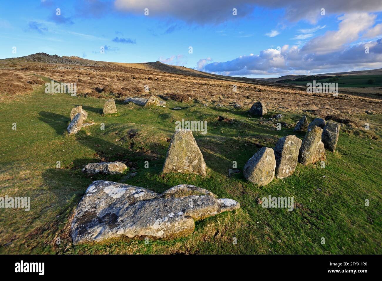 Nine maidens stone circle in hi-res stock photography and images - Alamy