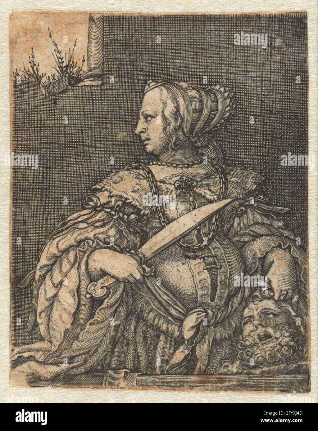 Judith with head of Holofernes and sword Stock Photo - Alamy