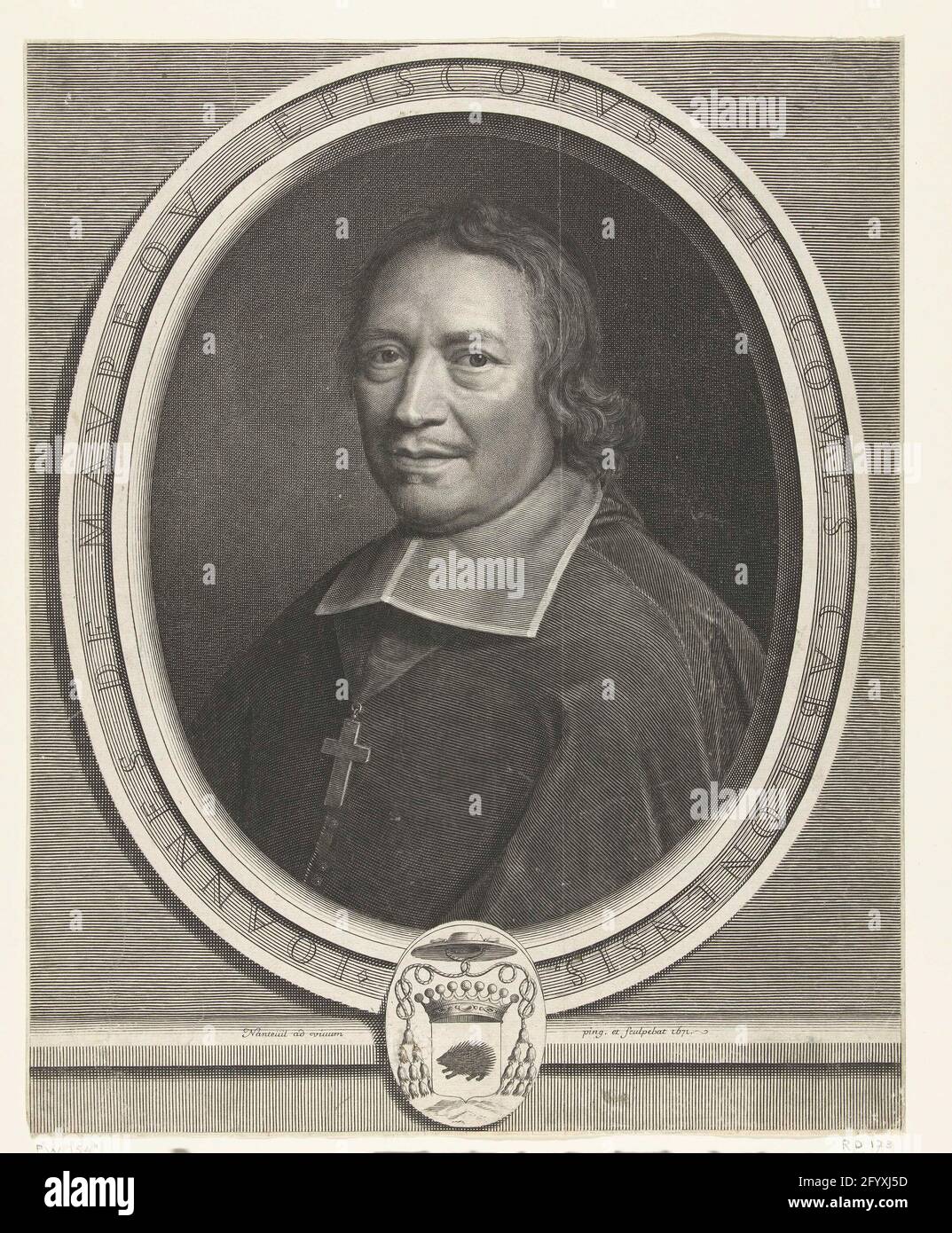 Portrait of Jean de Maupeou; Ioannes De Maupeou Episcopus et Comes ...