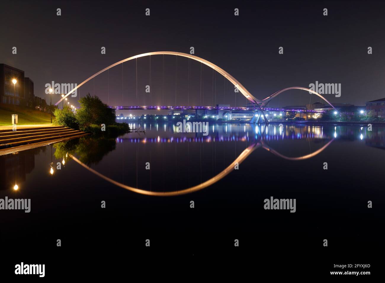 Infinity Bridge over the River Tees at Stockton-on-tees Stock Photo - Alamy