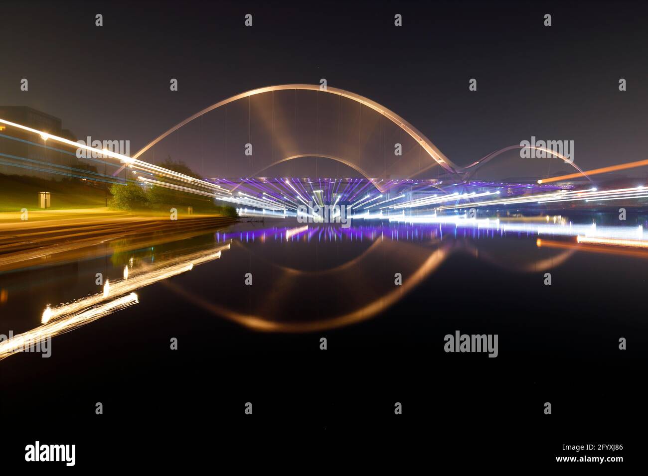 Infinity Bridge over the River Tees at Stockton-on-tees Stock Photo - Alamy