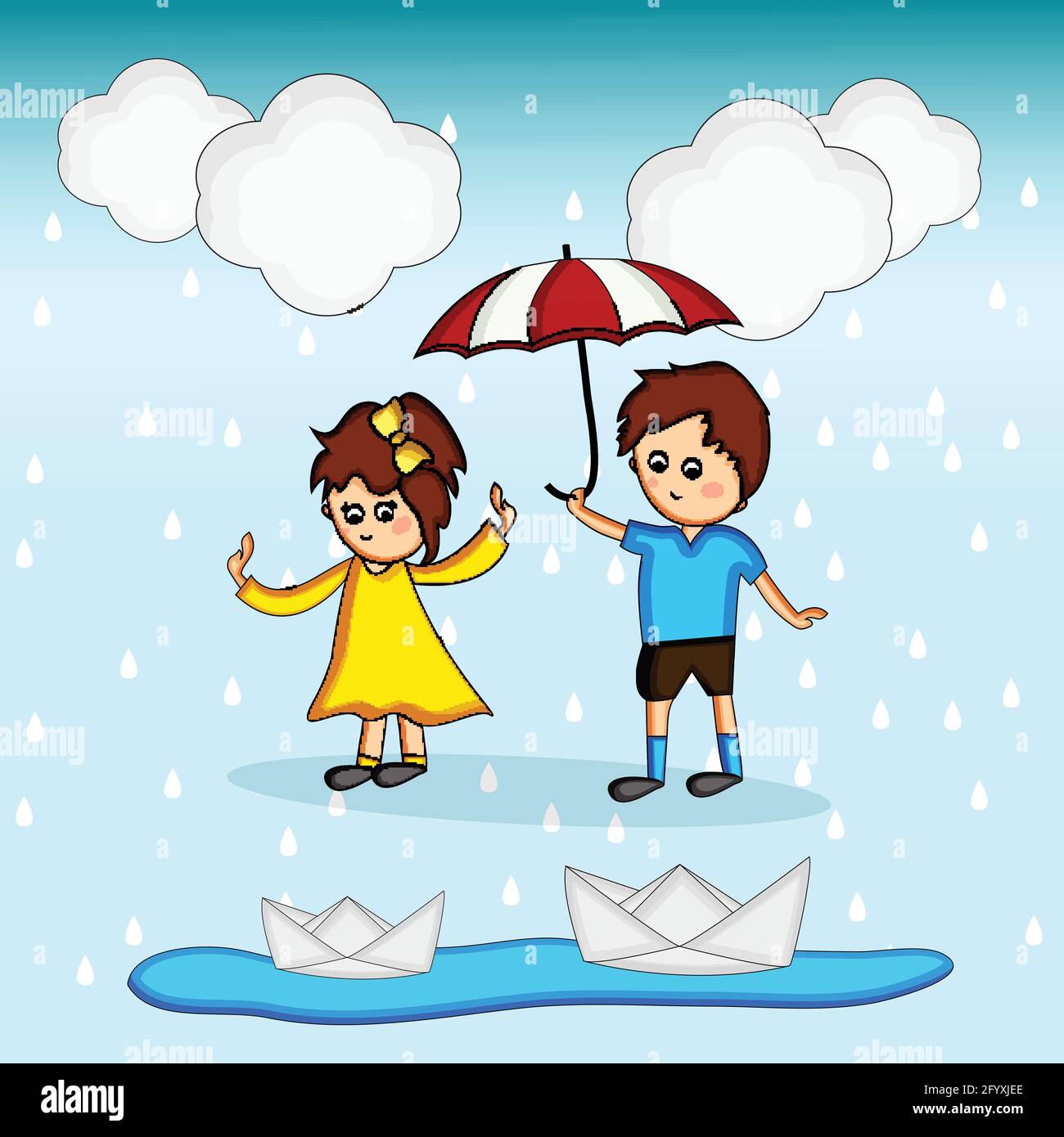 Monsoon wallpaper Stock Vector Images - Alamy