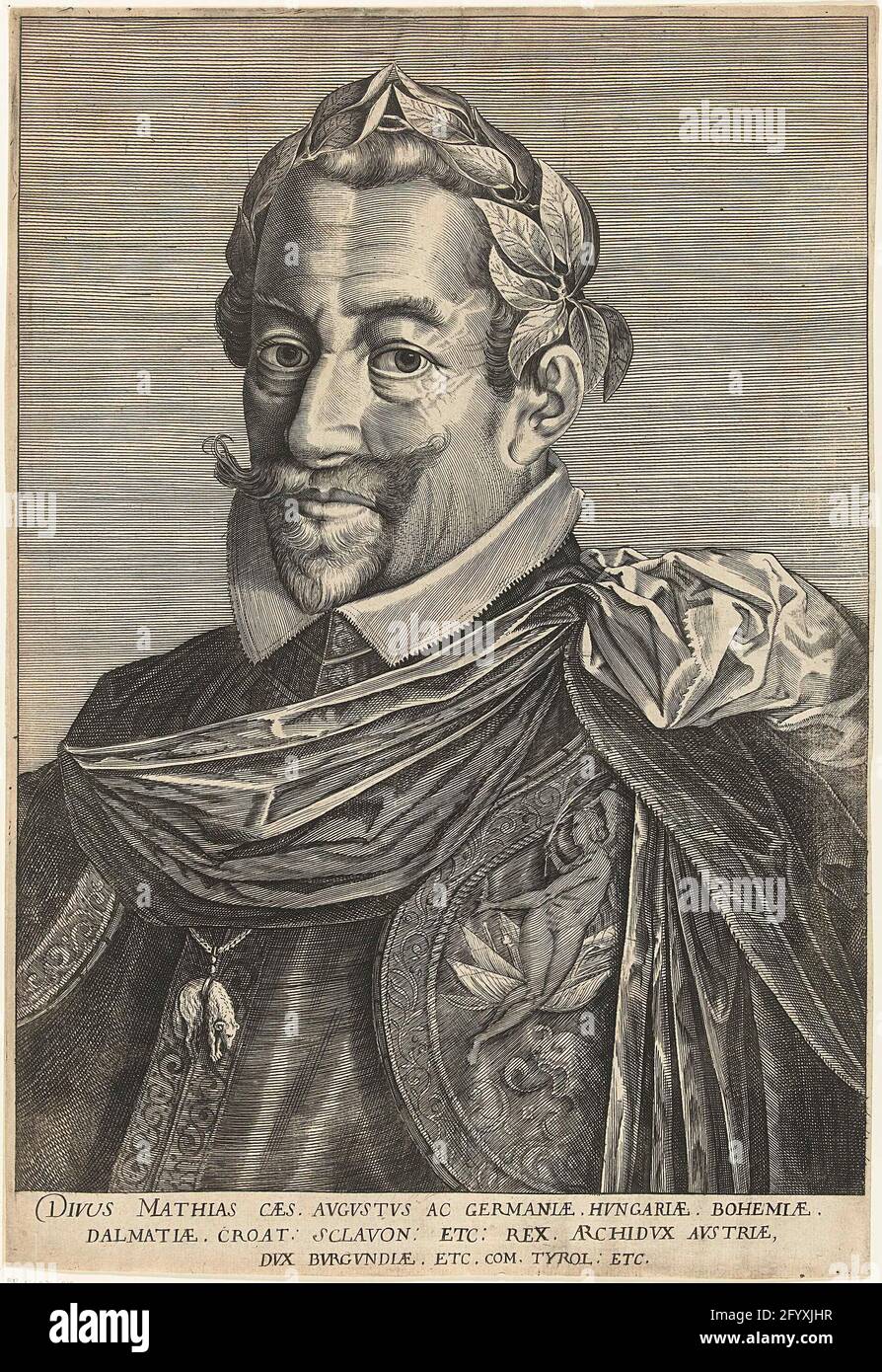 Portrait of Matthias of Austria; Emperor Matthias; Portrait of Mathias ...