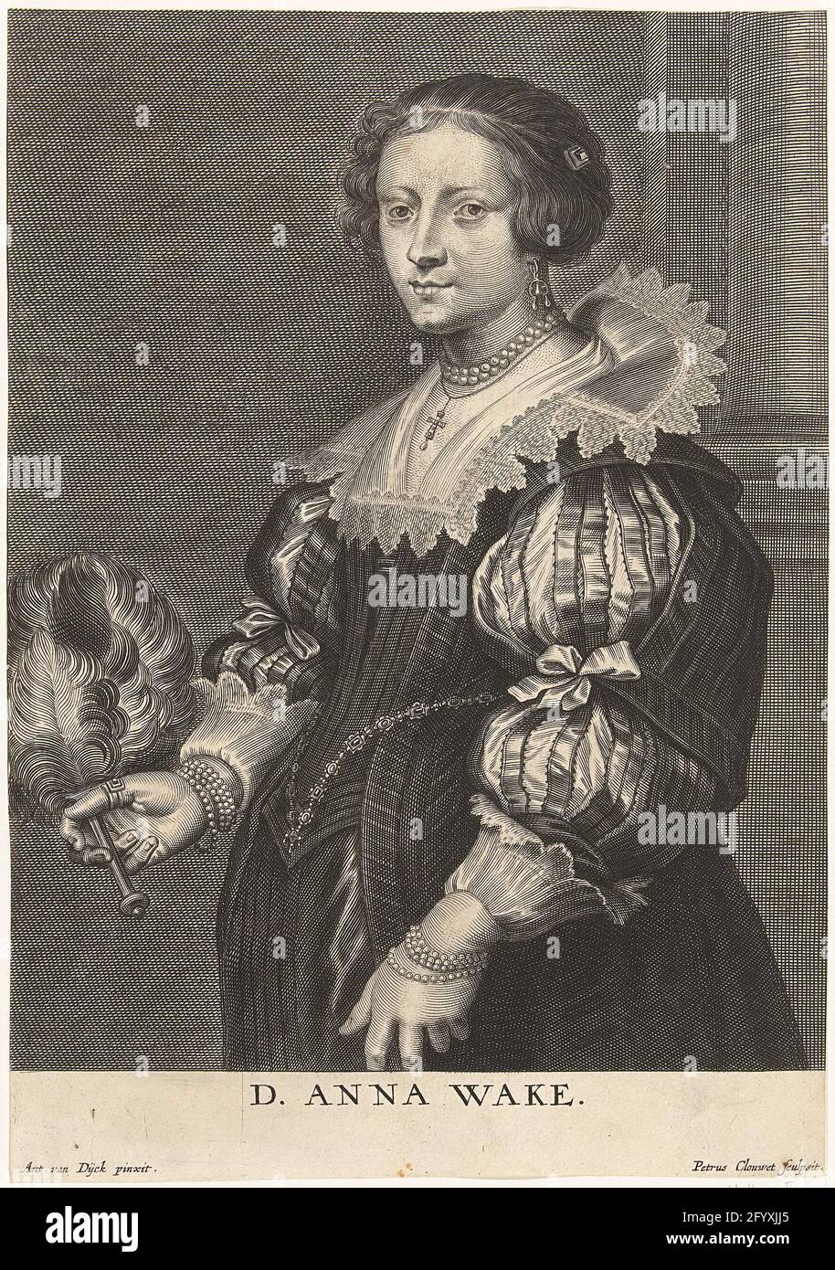 Portrait of Anna Wake. Portrait of Anna Wake, the woman of the Antwerp ...