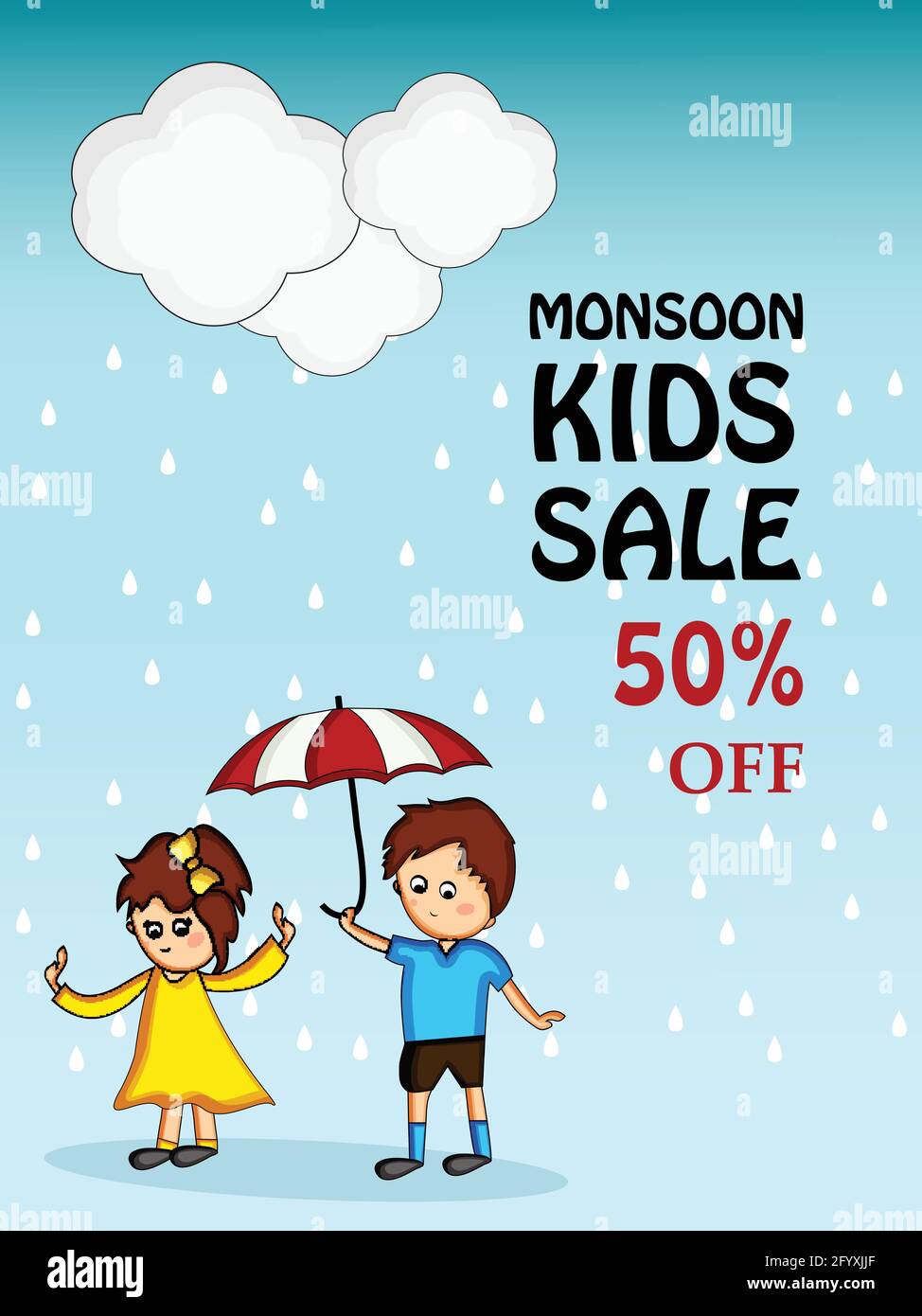 Monsoon season background Stock Vector Image & Art - Alamy