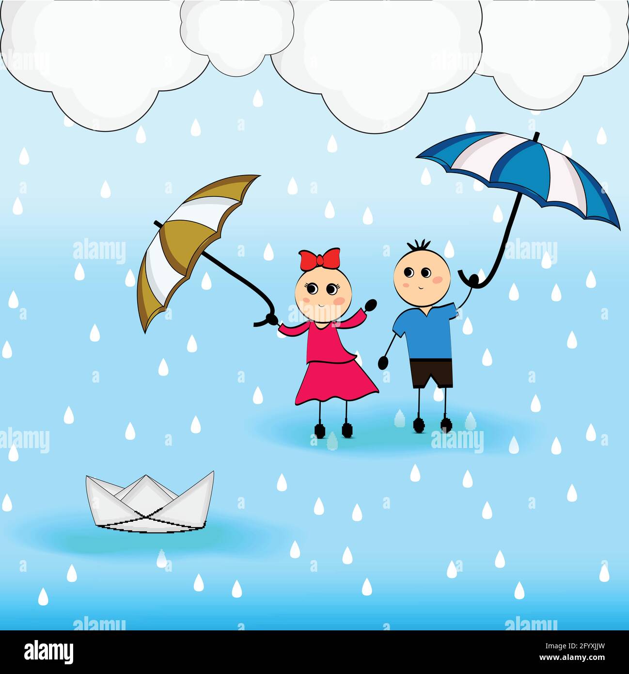 Monsoon wallpaper Stock Vector Images - Alamy