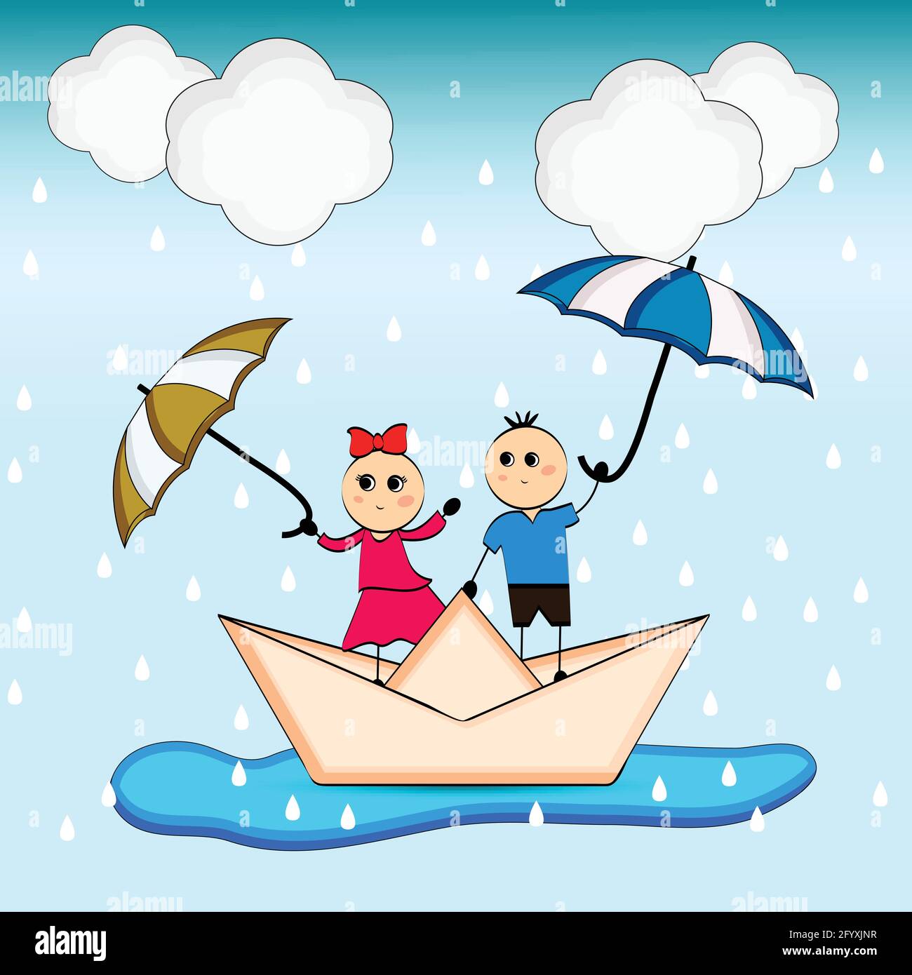 Monsoon season background Stock Vector Image & Art - Alamy