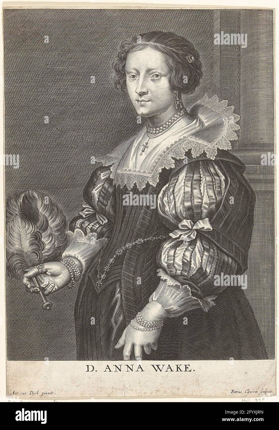 Portrait of Anna Wake. Portrait of Anna Wake, the woman of the Antwerp ...