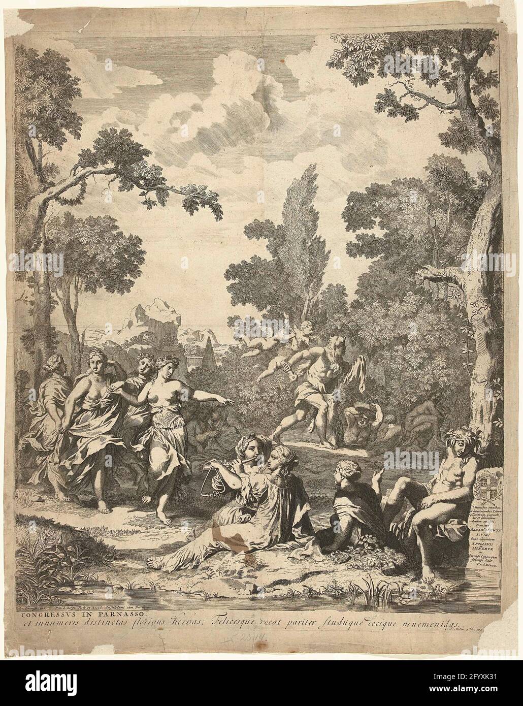 Minerva visits Apollo and the muses at the Parnassus, Judge. Judge part ...