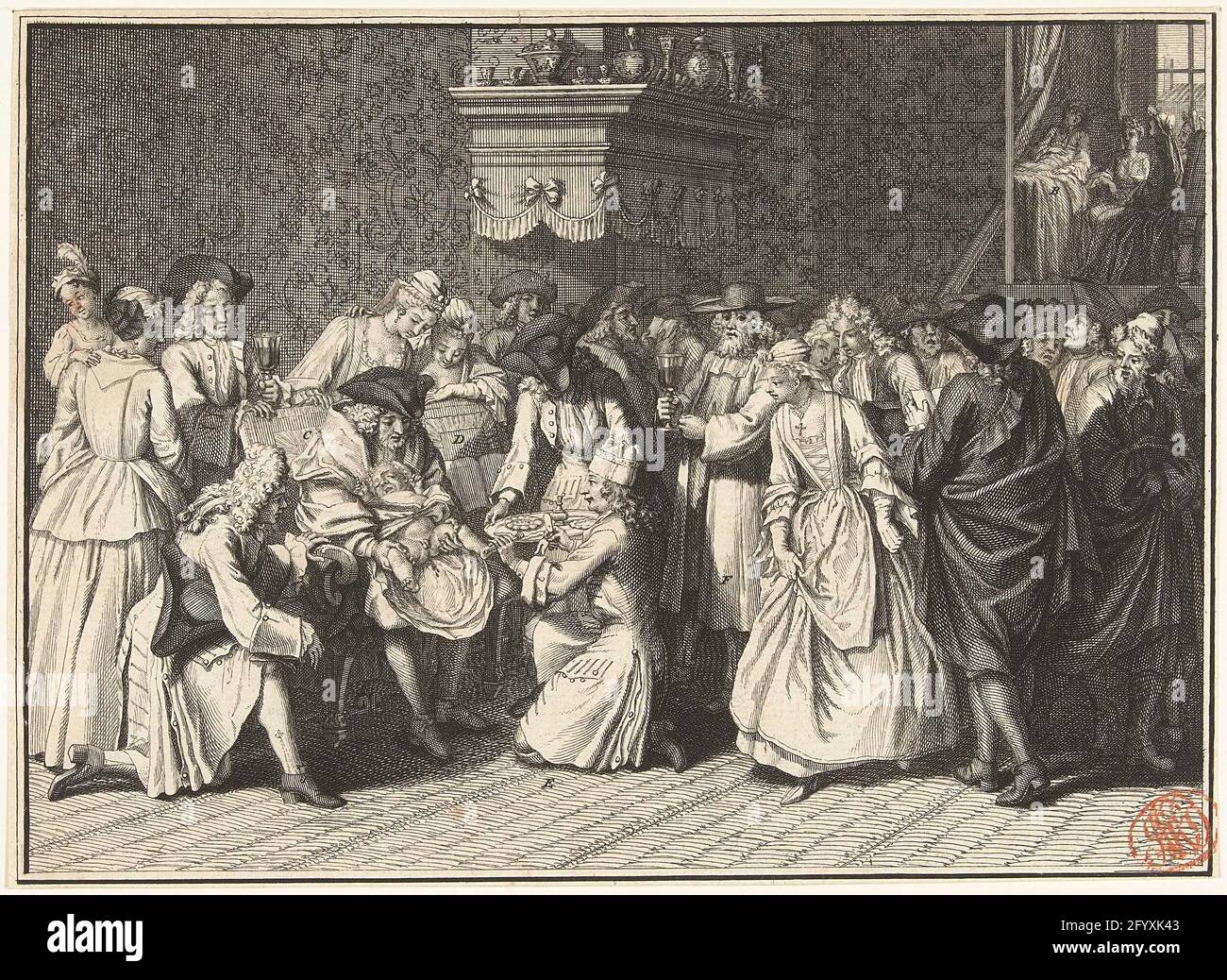 Jewish circumcision, ca. 1720-1725. The circumcision (Briet Mila or ...