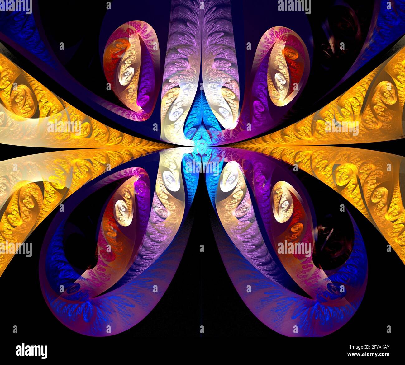 Computer generated fractal artwork for creative art,design and ...