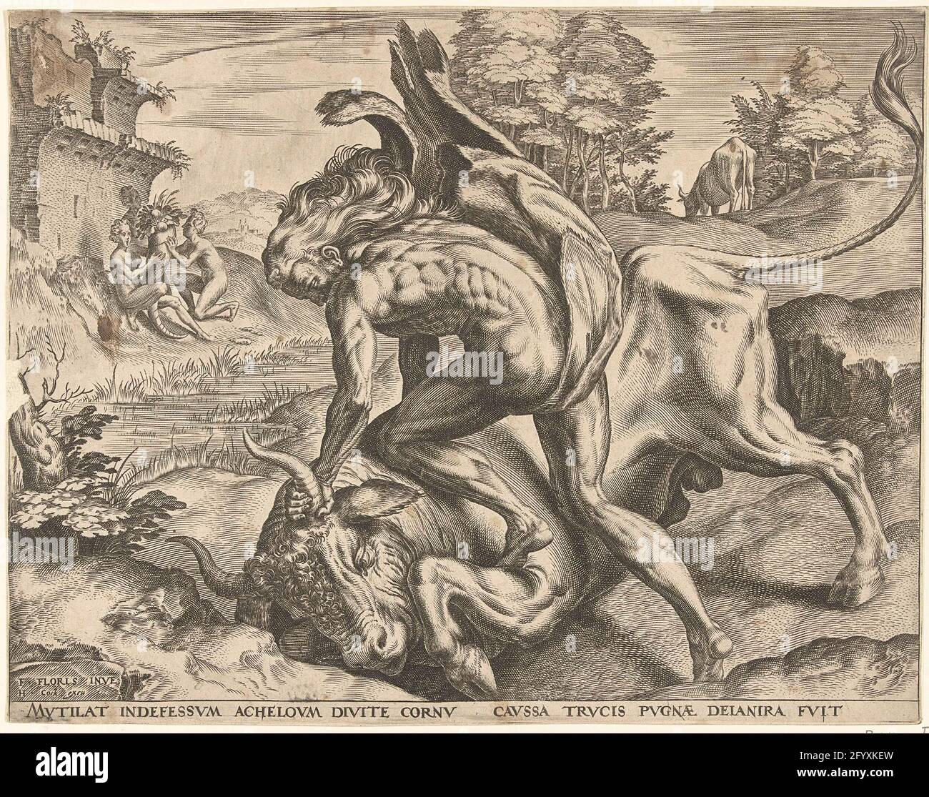Hercules struggles with Acheloüs; Working from Hercules. Hercules ...