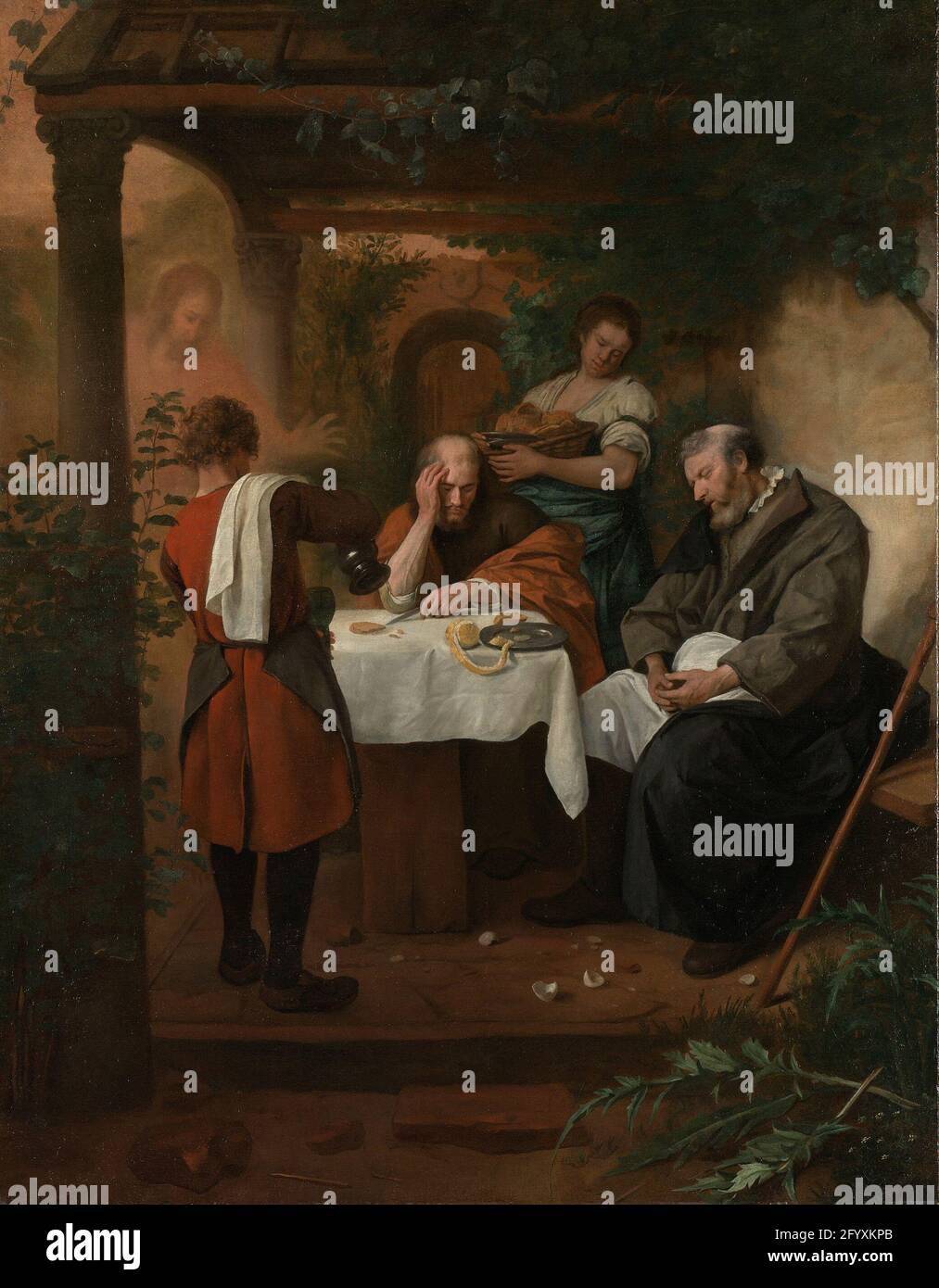 Supper at Emmaus. On their way to Emmaus, two Disciples unexpectedly ...