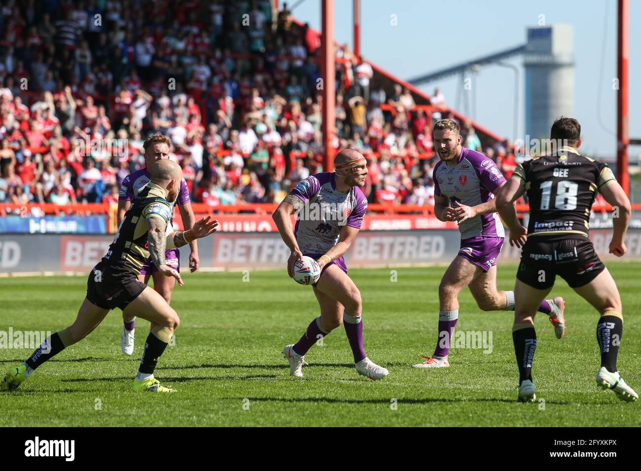 Dean Hadley (13) of Hull KR in action during the game Stock Photo - Alamy