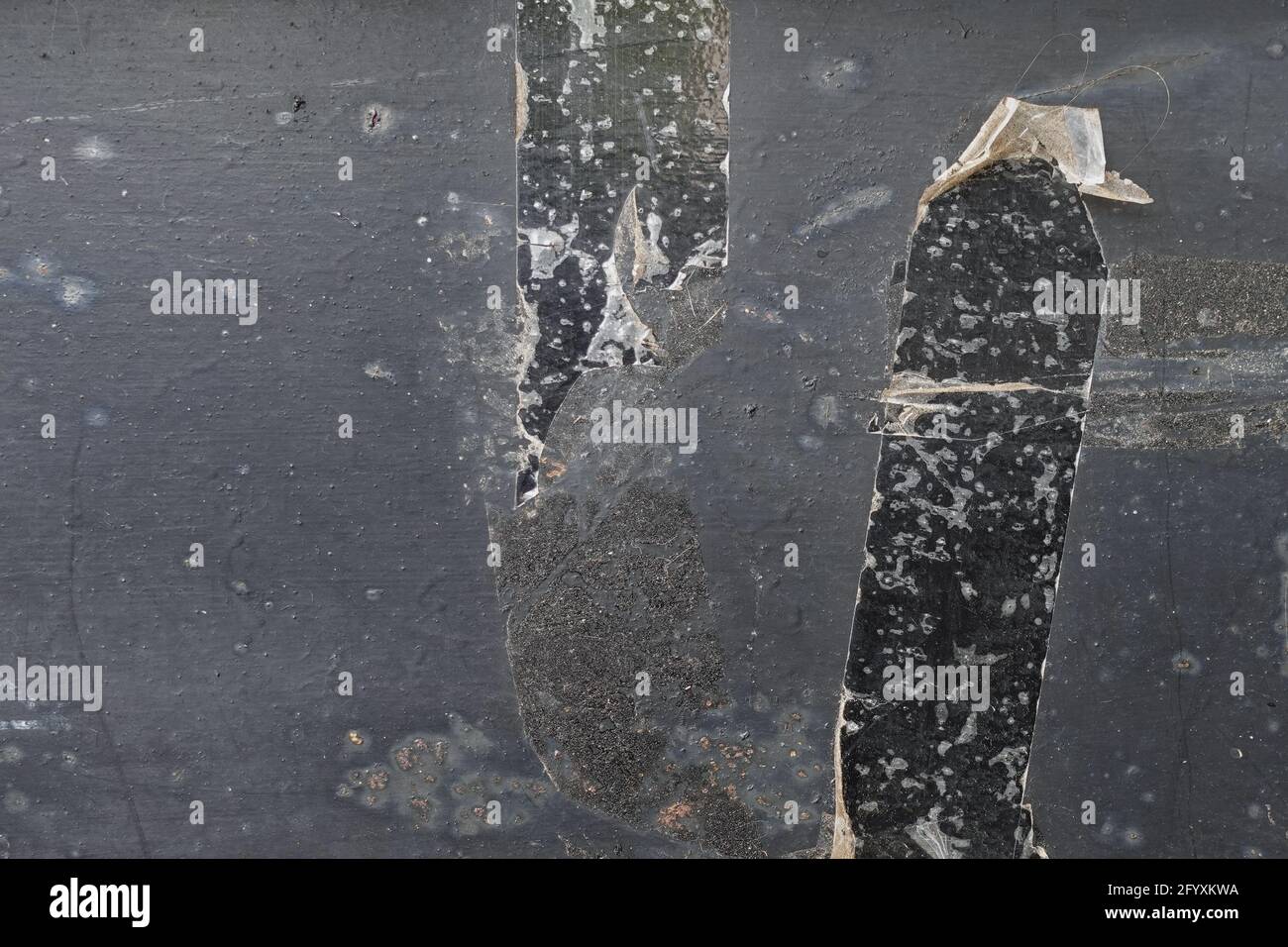 Adhesive clear tape on rusty metal surface. Grunge background design ...