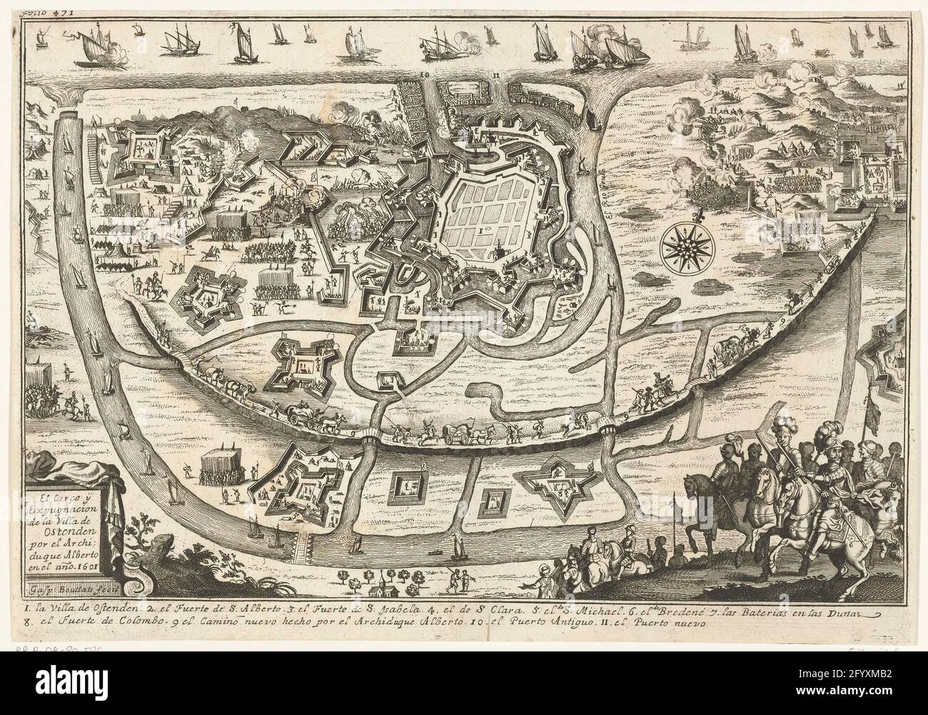 Siege from Ostend, 1601; El Cerco y Expugnacion de la Villa de Ostenden ...