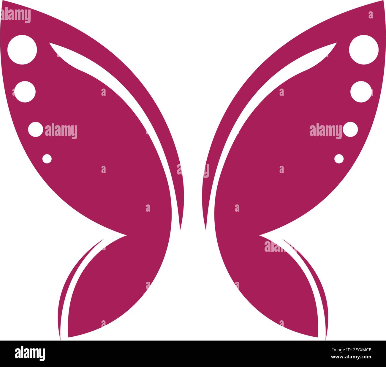 Butterfly icon logo design concept template illustration vector Stock ...