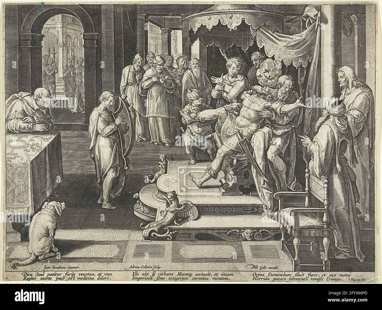 David plays harp hi-res stock photography and images - Alamy