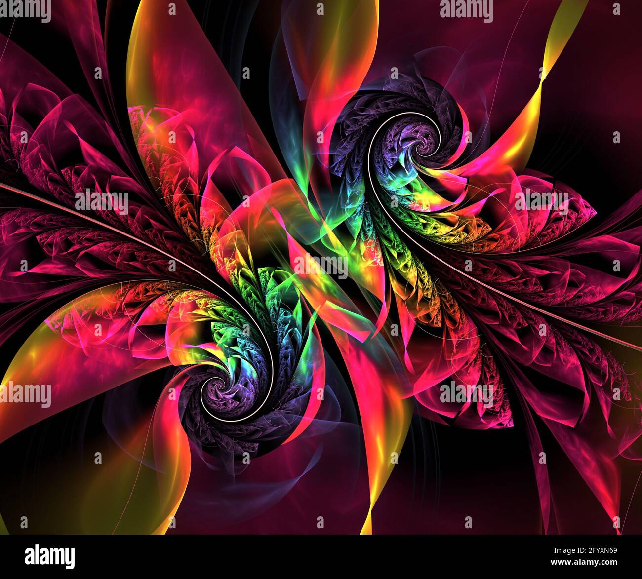 Computer generated fractal artwork for creative art,design and ...