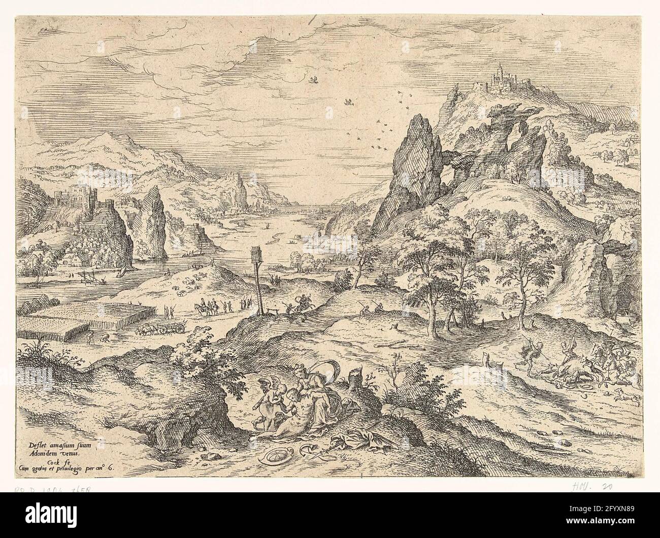 Venus is mapping about the death of Adonis; Landscapes with biblical ...