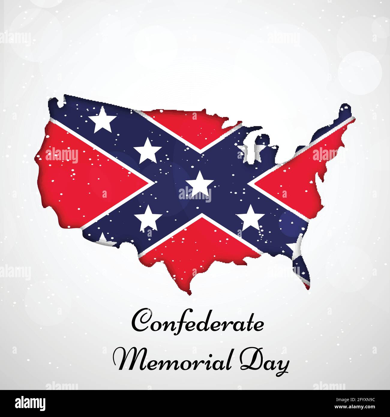 Confederate Memorial Day Stock Vector Image & Art - Alamy