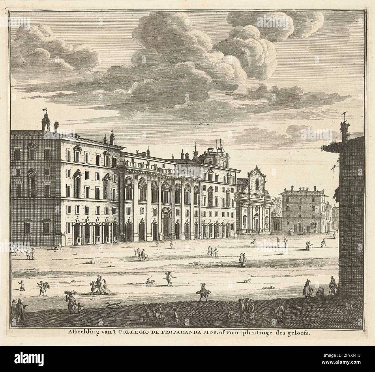 College di propaganda fide; Image of the college De Propaganda Fide, or ...
