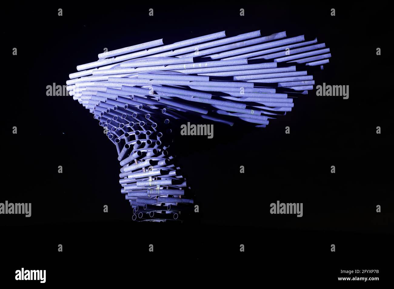 The Singing Ringing Tree Panopticon sculpture in Burnley, Lancashire ...