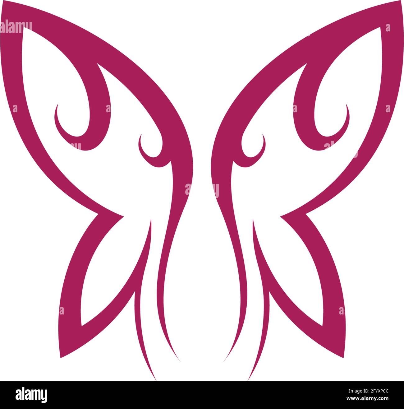 Butterfly icon logo design concept template illustration vector Stock ...