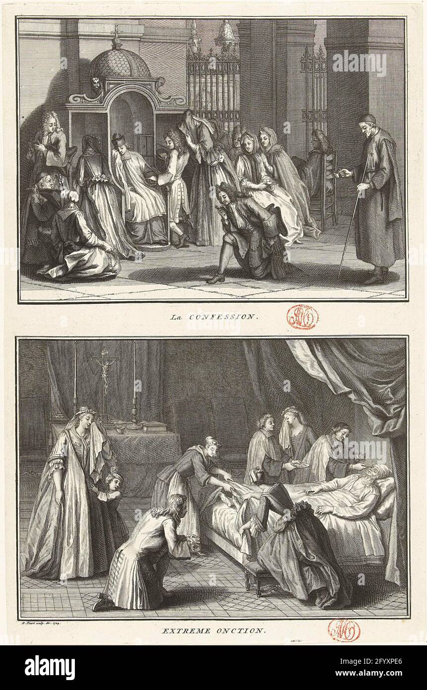 The confession / holy oseline; La Confession / Extreme ONCTION. Sheet ...