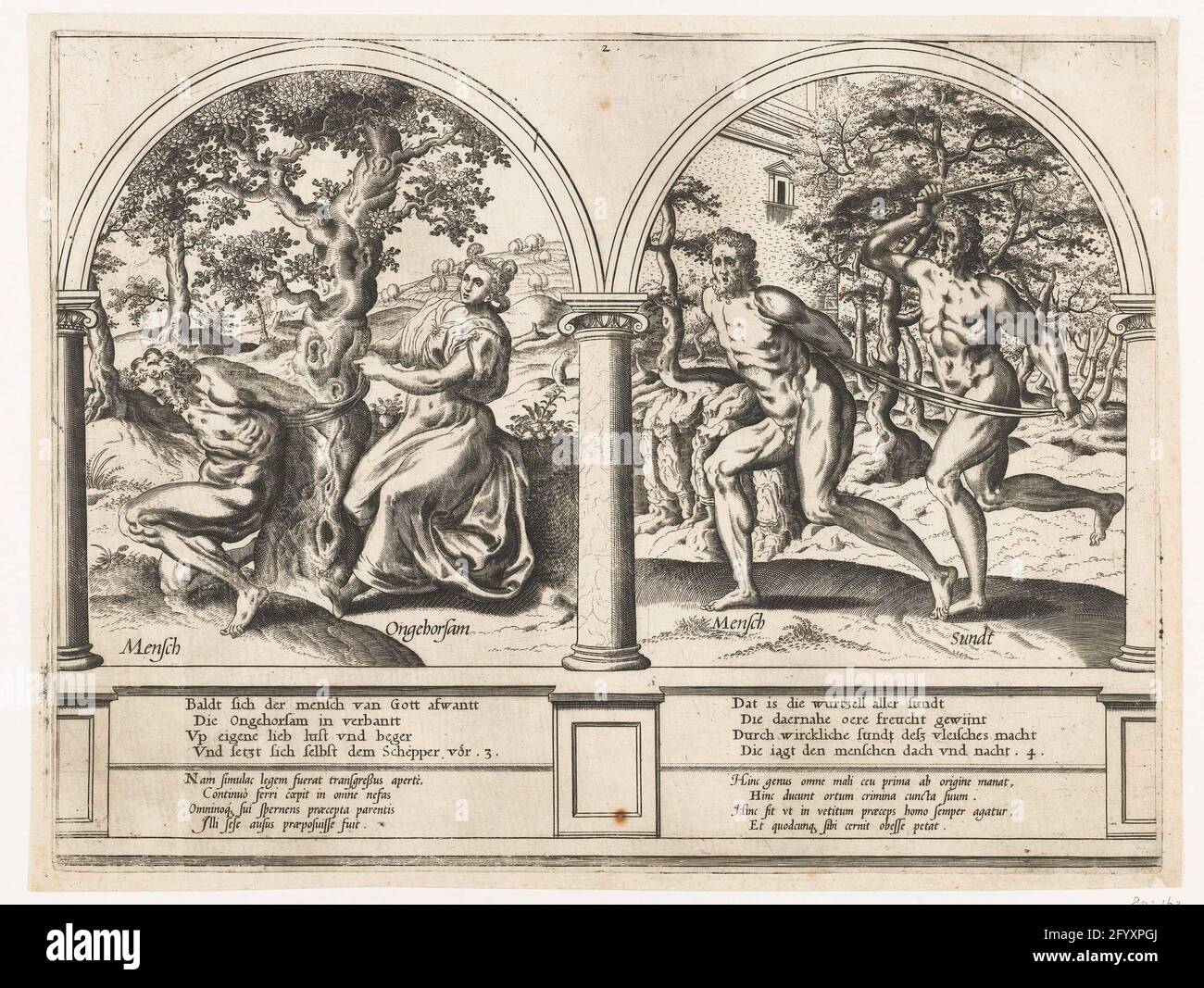 Man bonded by disobedience and driven by sin; Heilsweg of man. Two ...
