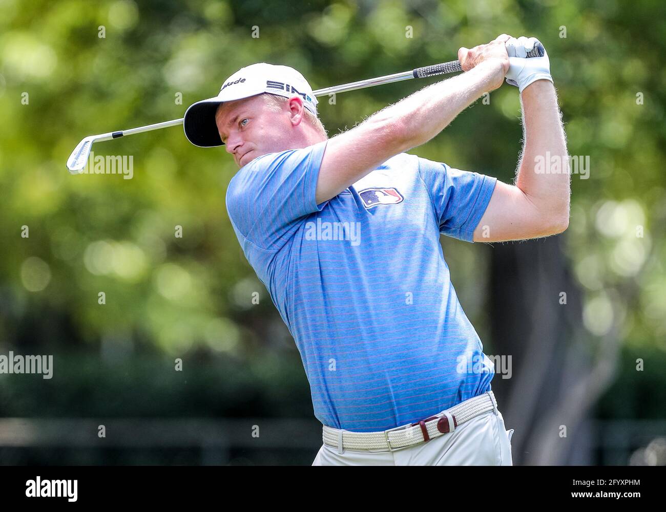May 29, 2021: Adam Long during the third round of the Charles Schwab ...